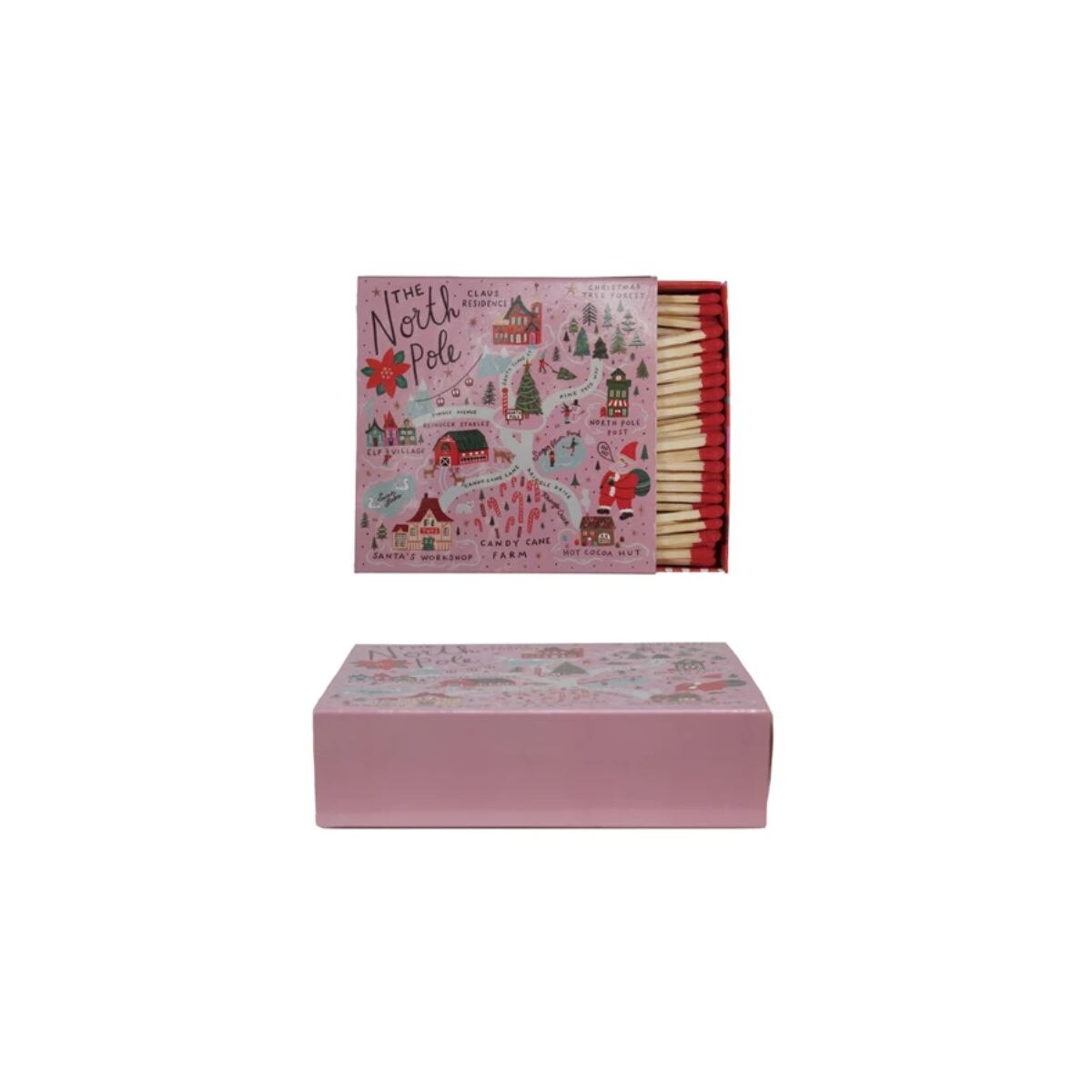 Safety Matches in Matchbox with North Pole Scene – Kit's
