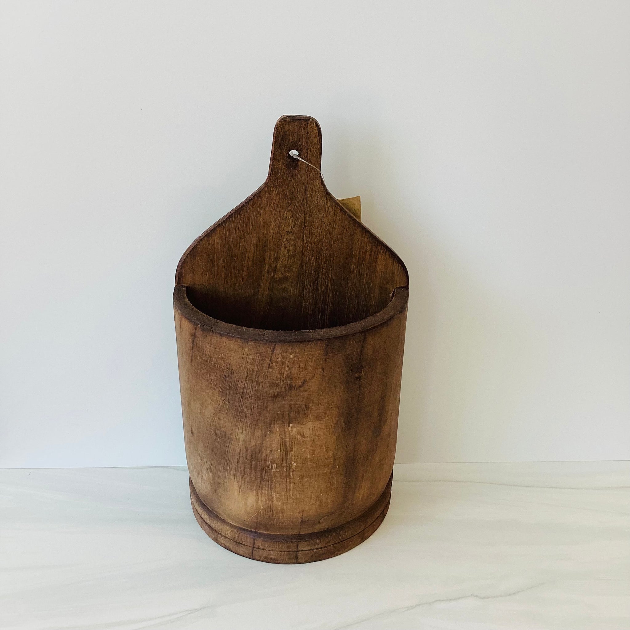 Wood Wall-Mounted Half Pot – Kit's